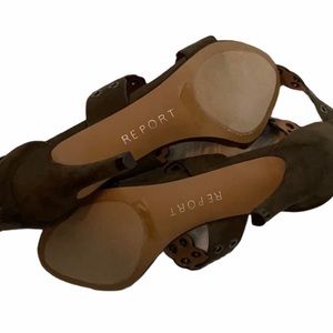 Report | Shoes | Report Olive Green Heels Size 75 Nwot | Poshmark